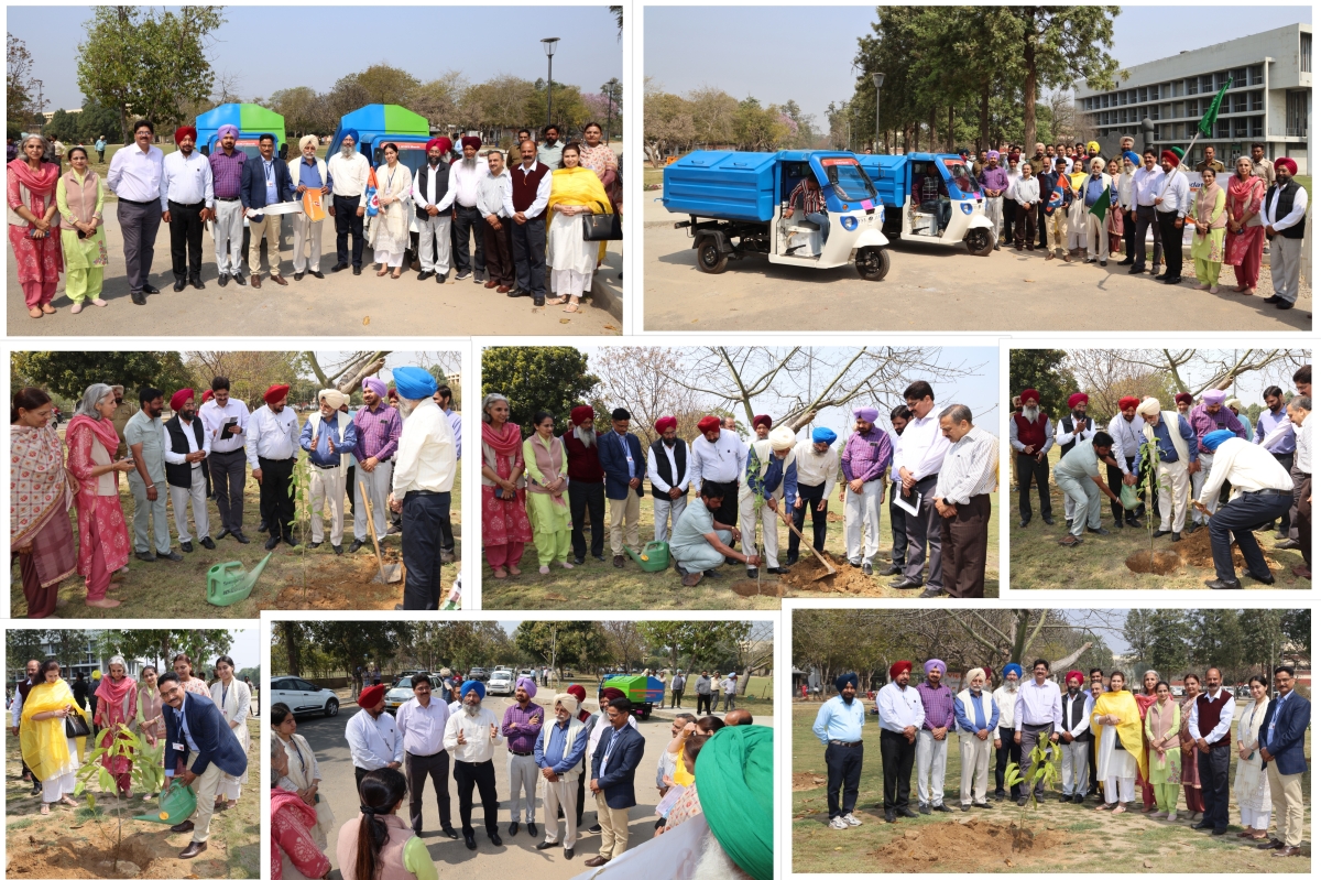 PAU VC Flag’s off E-Rickshaws for Timely Garbage Disposal, Plant’s Tree ...